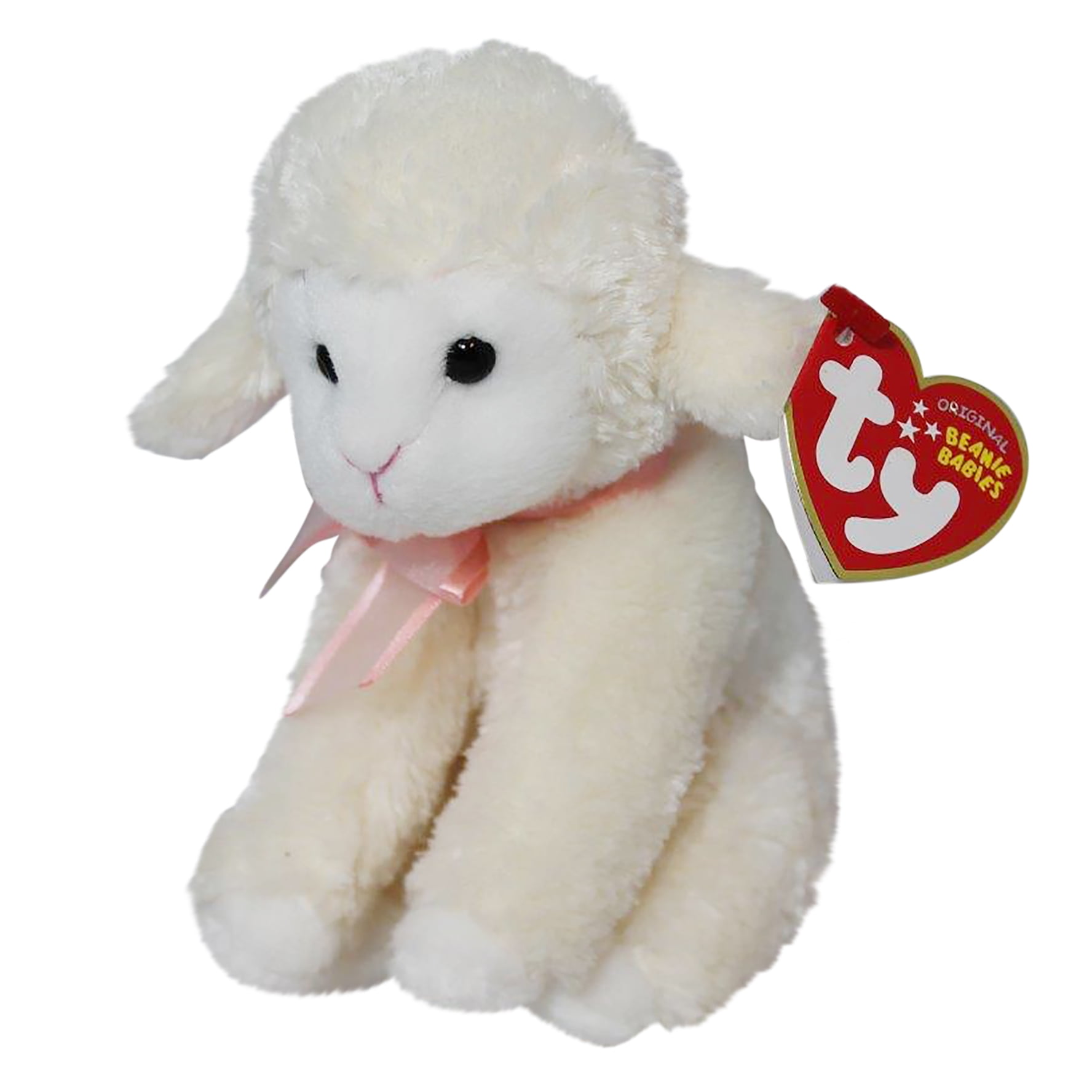 Ty Beanie Baby: Fleecia the Lamb | Stuffed Animal | MWMT's - Walmart.com