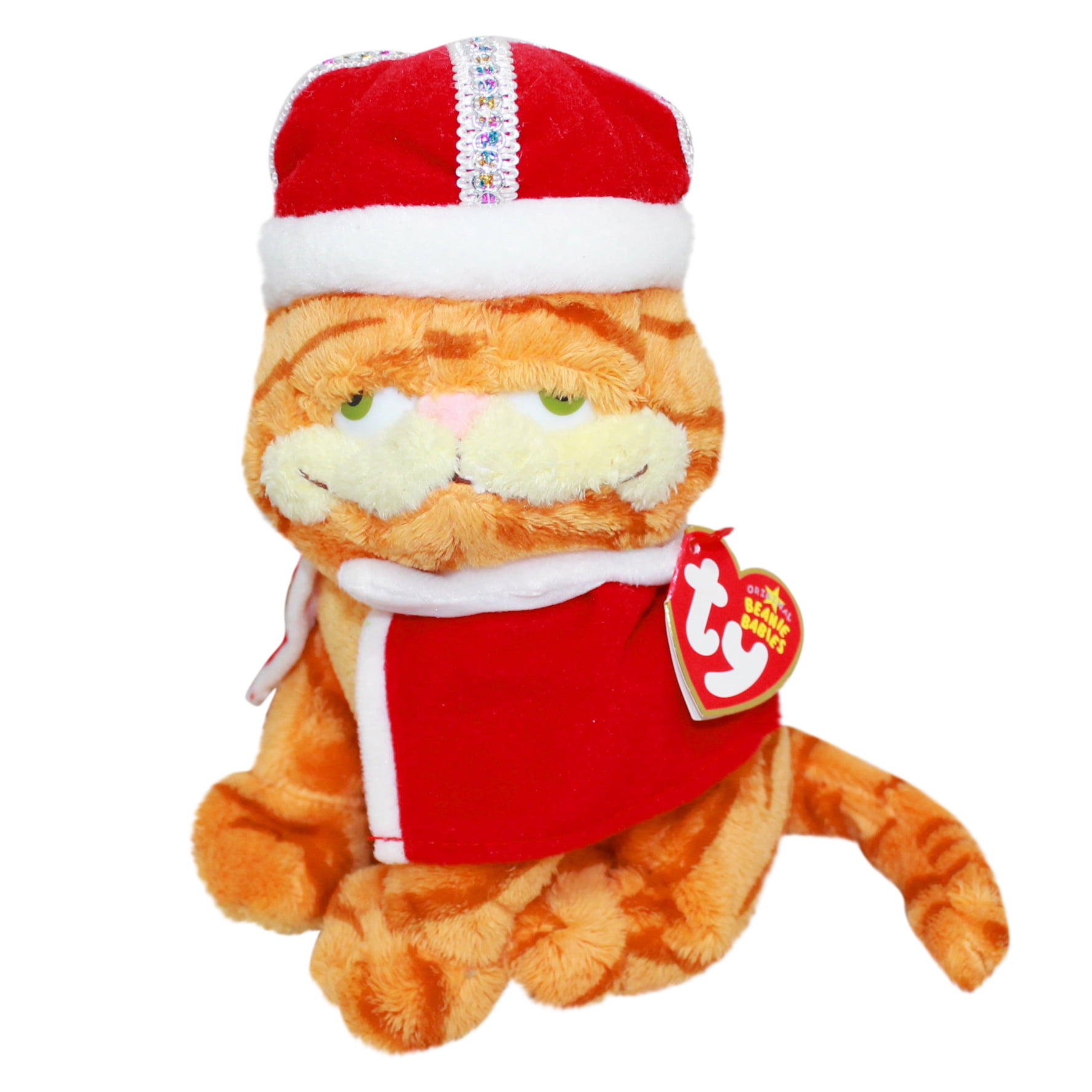 Ty Beanie Baby: Garfield - His Majesty | Stuffed Animal | MWMT's ...