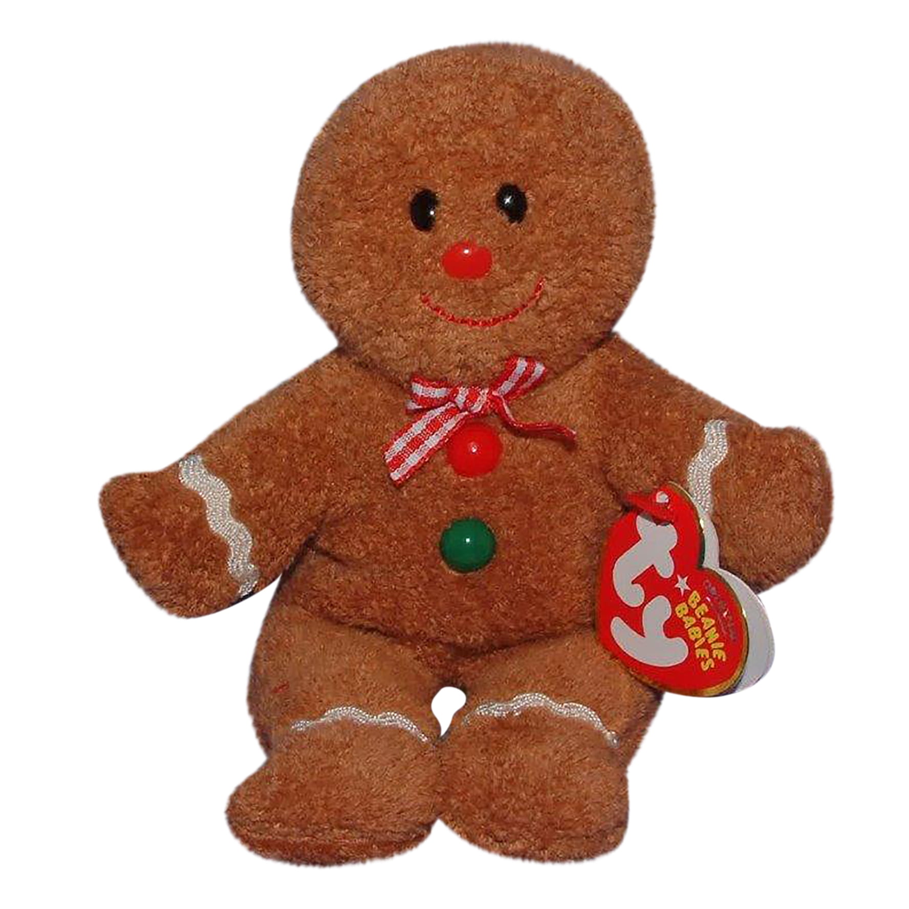 Christmas TY Beanie Baby: Hansel the Holiday Gingerbread Man, Plush ...