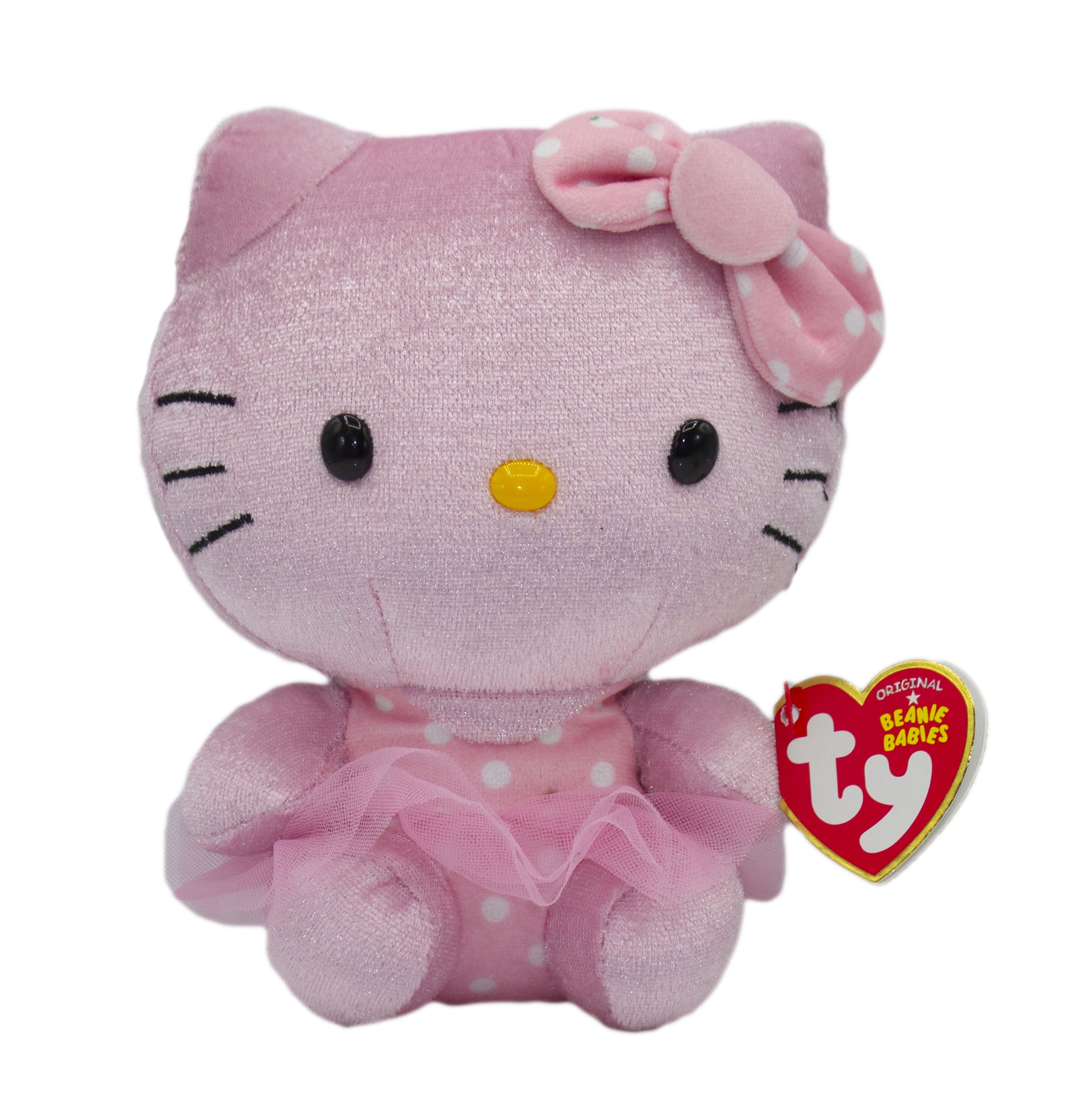 Ty Beanie Baby: Hello Kitty the Cat | Shimmer Pink | Stuffed Animal ...