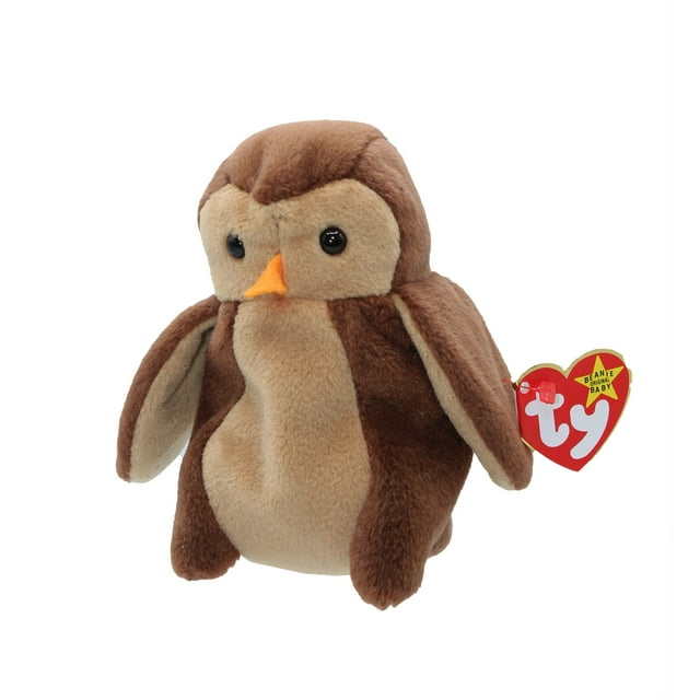Ty Beanie Baby: Hoot the Owl | Stuffed Animal | MWMT - Walmart.com