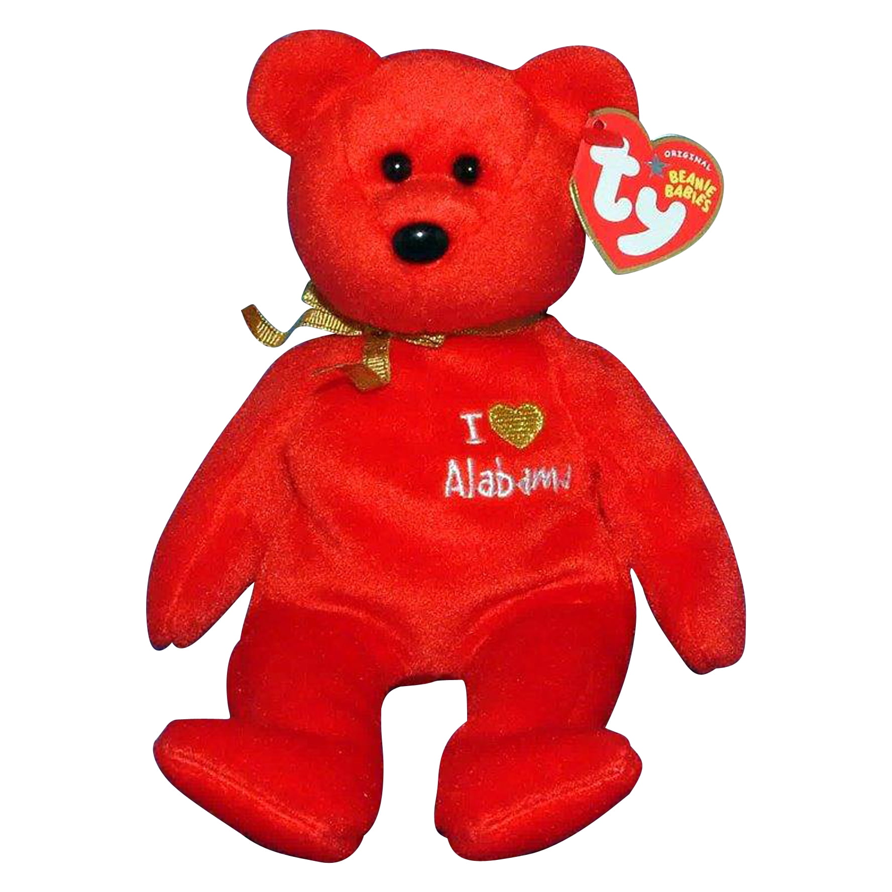 Ty Beanie Baby: I Love Alabama the Bear | Stuffed Animal | MWMT ...