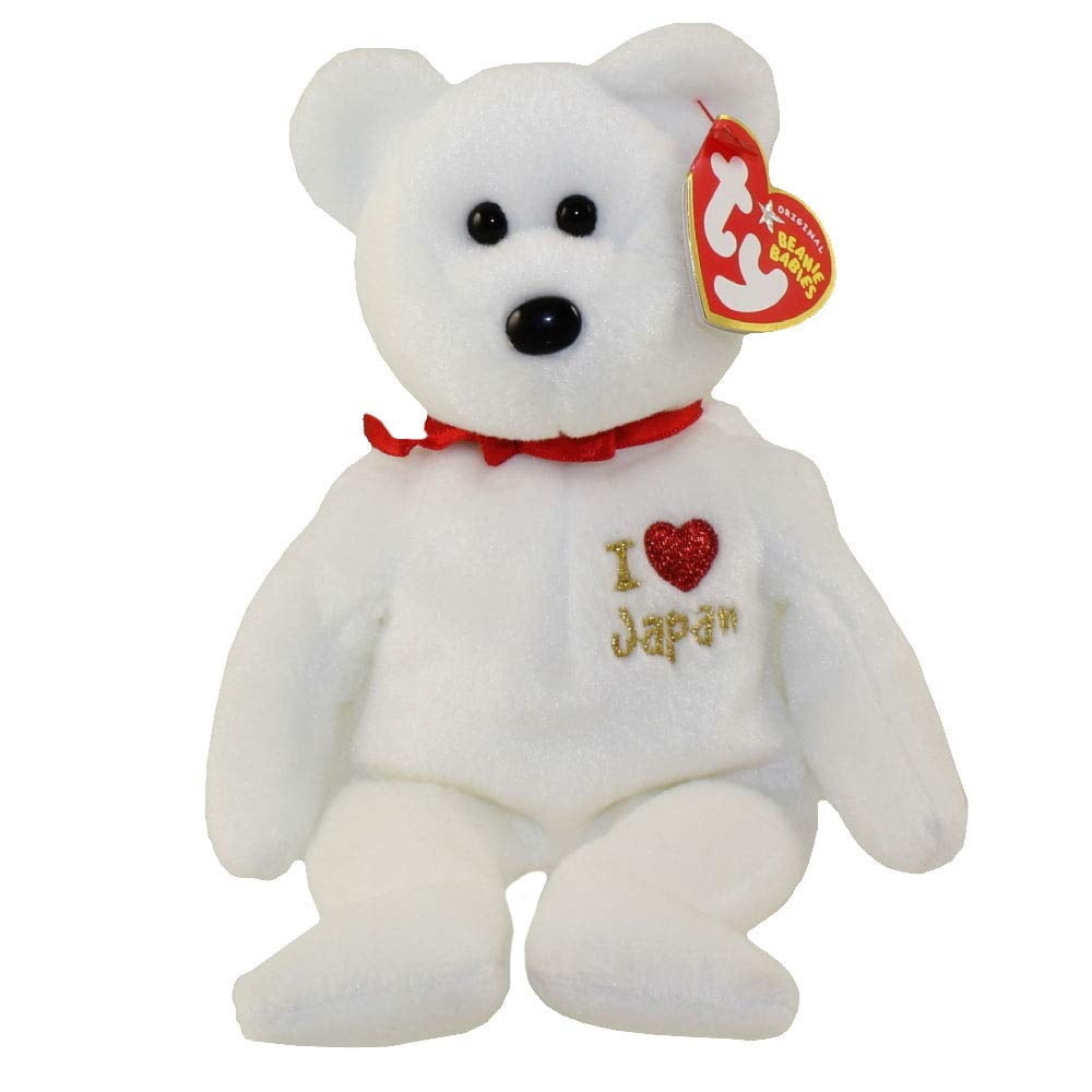 Ty Beanie Baby: I Love Japan the Bear - Japan Exclusive | Stuffed ...