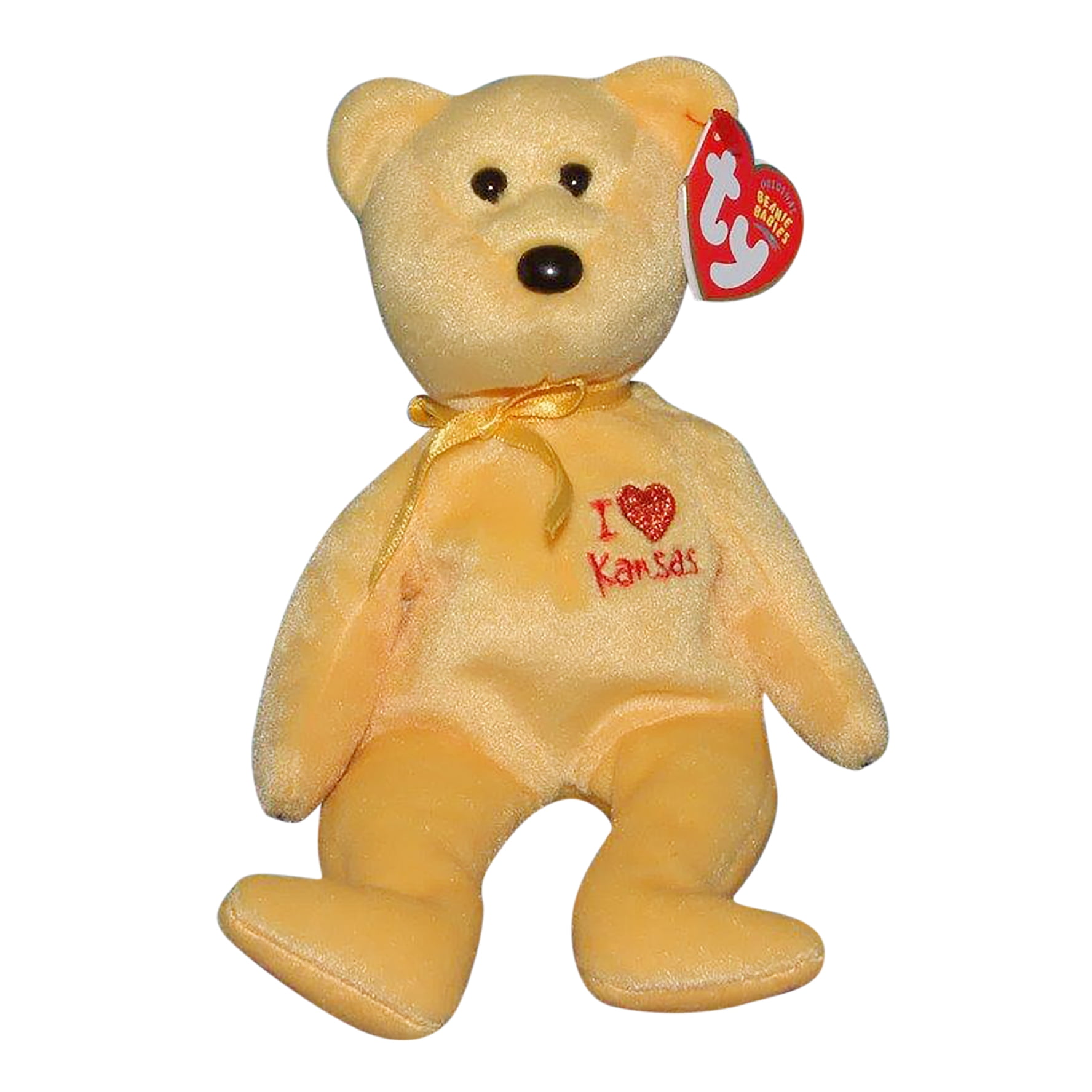 Ty Beanie Baby: I Love Kansas the Bear | Stuffed Animal | MWMT's ...