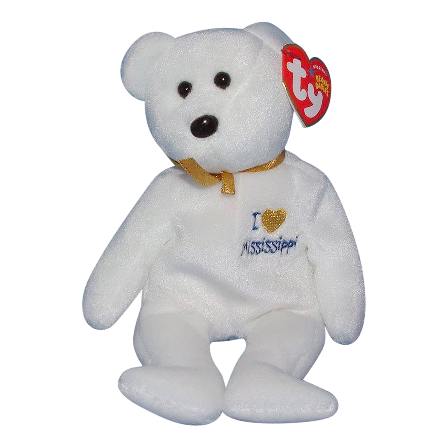 Ty Beanie Baby: I Love Mississippi the Bear | Stuffed Animal | MWMT ...