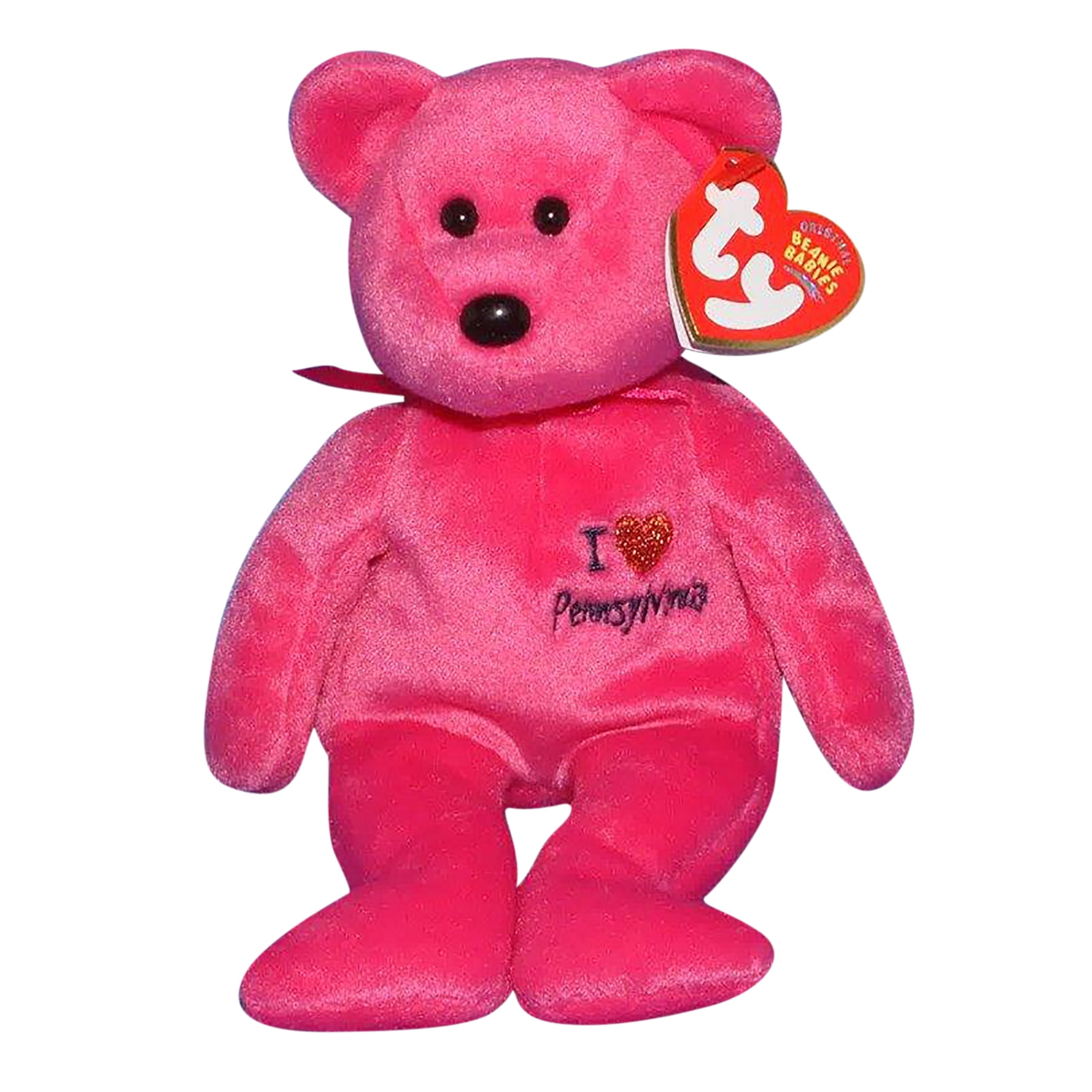Ty Beanie Baby: I Love Pennsylvania the Bear | Stuffed Animal | MWMT ...