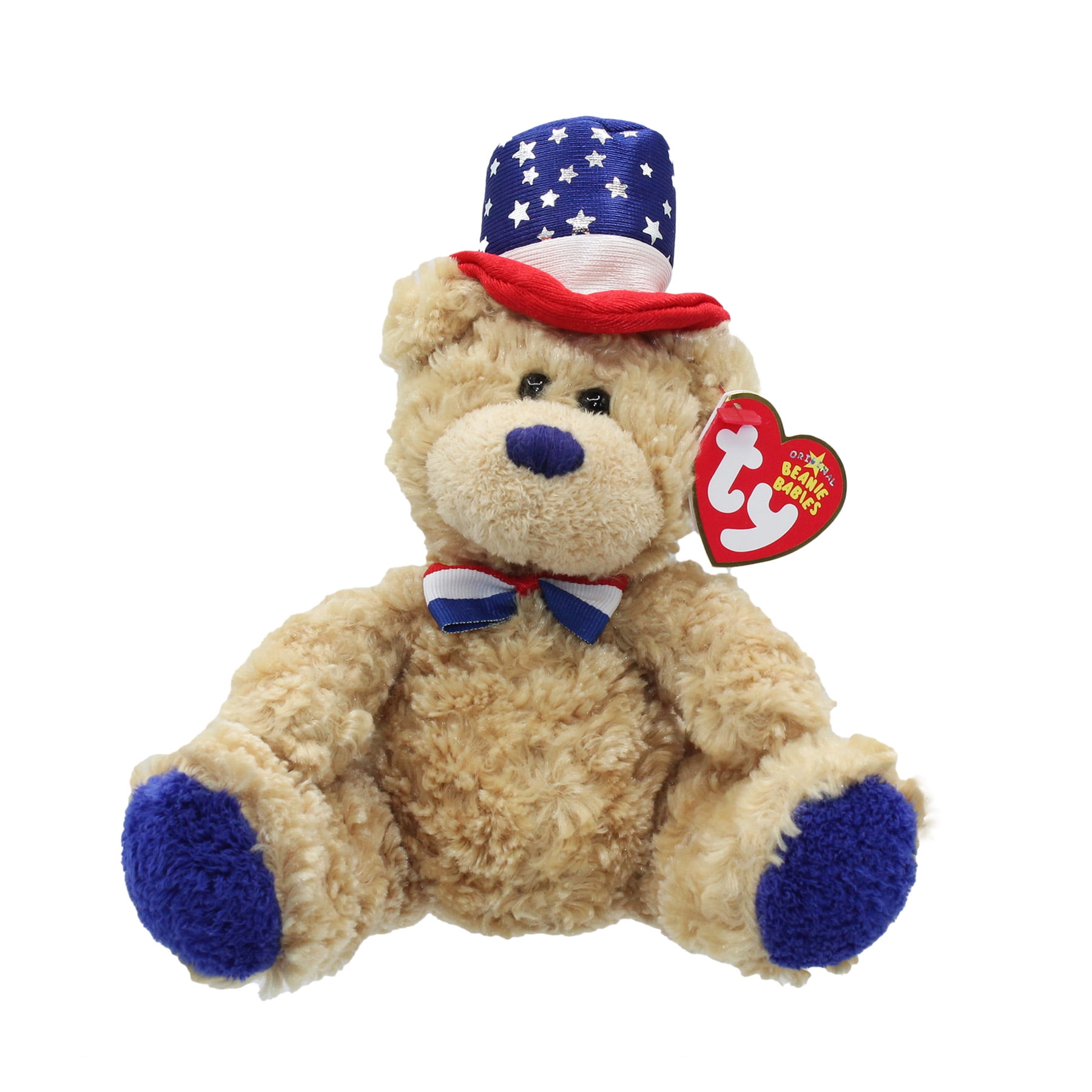 Ty Beanie Baby: Independence the Blue Bear | Stuffed Animal | MWMT's ...