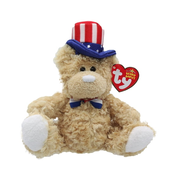 Ty Beanie Baby: Independence the White Bear | Stuffed Animal | MWMT ...
