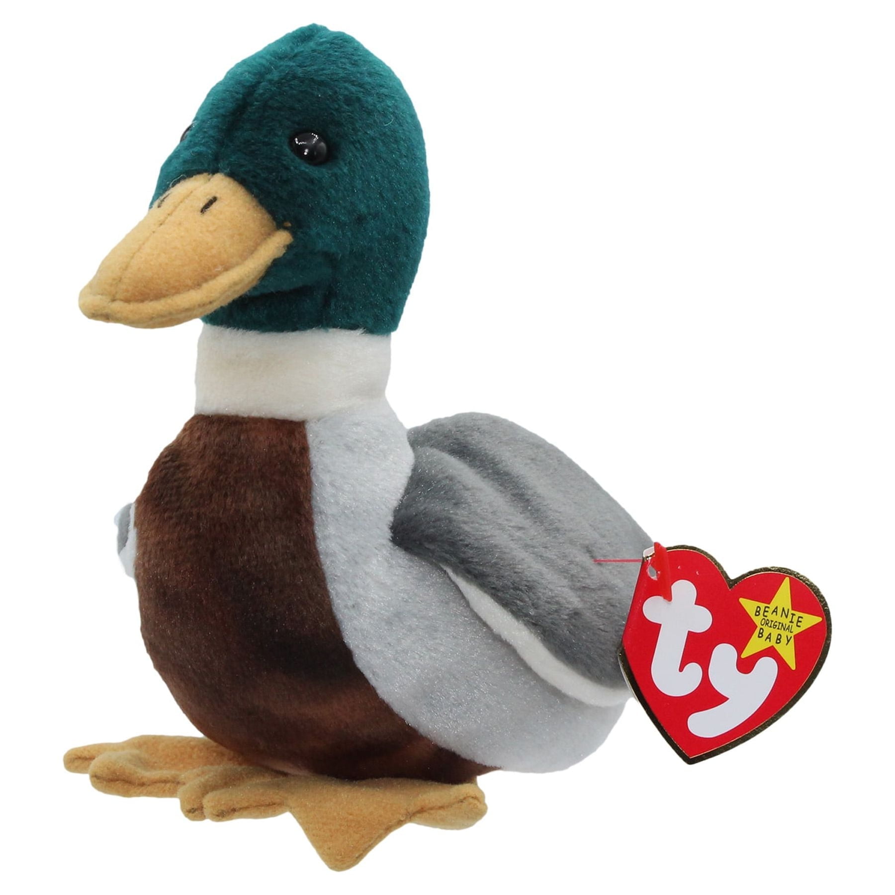 Ty Beanie Baby - JAKE the Mallard Duck Plush (Regular Size) (BONUS ONE ...
