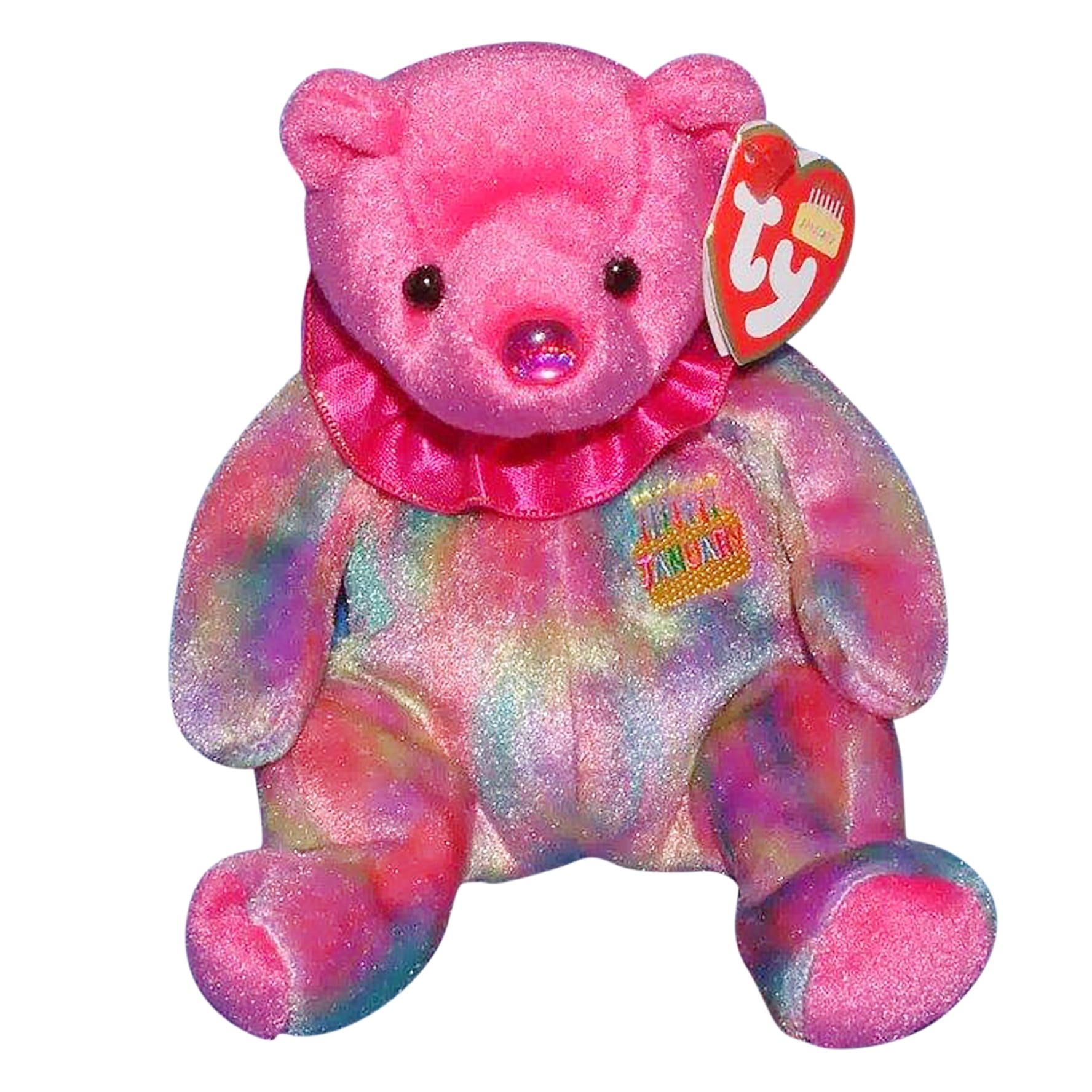 Ty Beanie Baby - JANUARY the Happy Birthday Bear Plush (BONUS 1 FUN ...