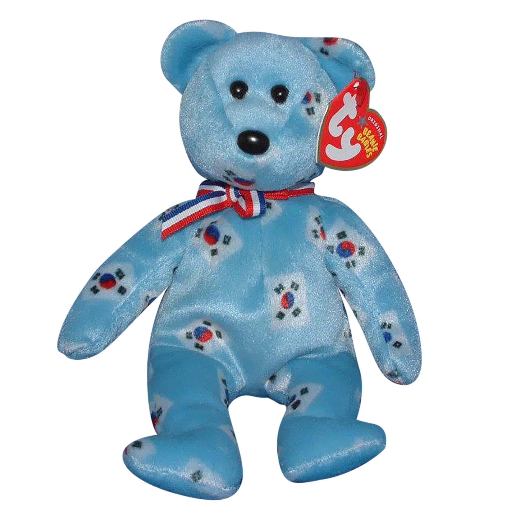 Ty Beanie Baby: Korea the Bear Black Nose - Korea Exclusive | Stuffed ...
