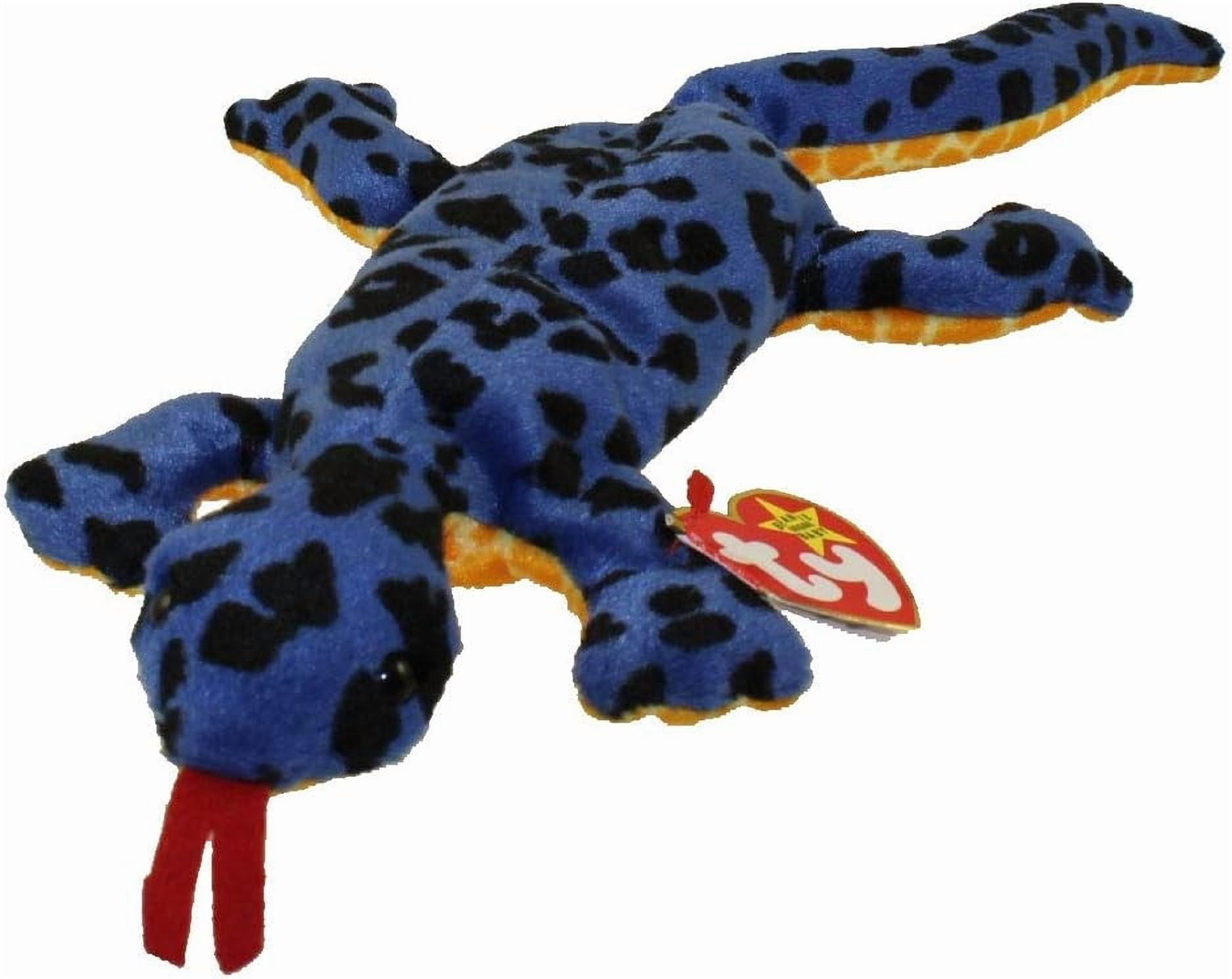 Ty Beanie Baby - LIZZY the Lizard Plush (BONUS ONE RANDOM TY ERASER ...
