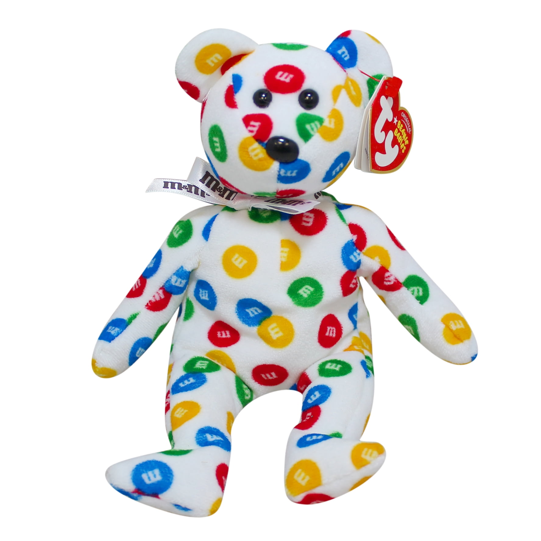 Ty Beanie Baby: M&M's the Teddy Bear | Multicolored | Plush Toy ...