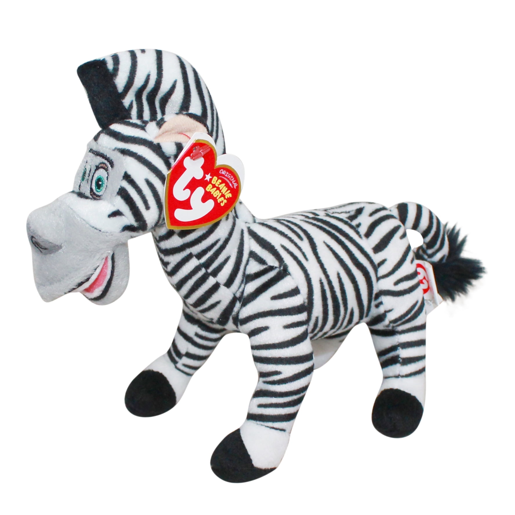 Ty Beanie Baby - MARTY the Zebra Regular Size Plush (BONUS 1 RANDOM TY ...
