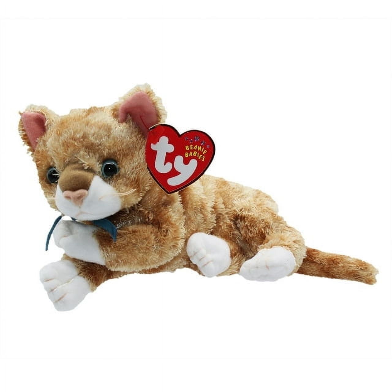 Ty Beanie Baby - MATTIE the Orange Tabby Cat (7" Plush)(BONUS 1 FUN ...