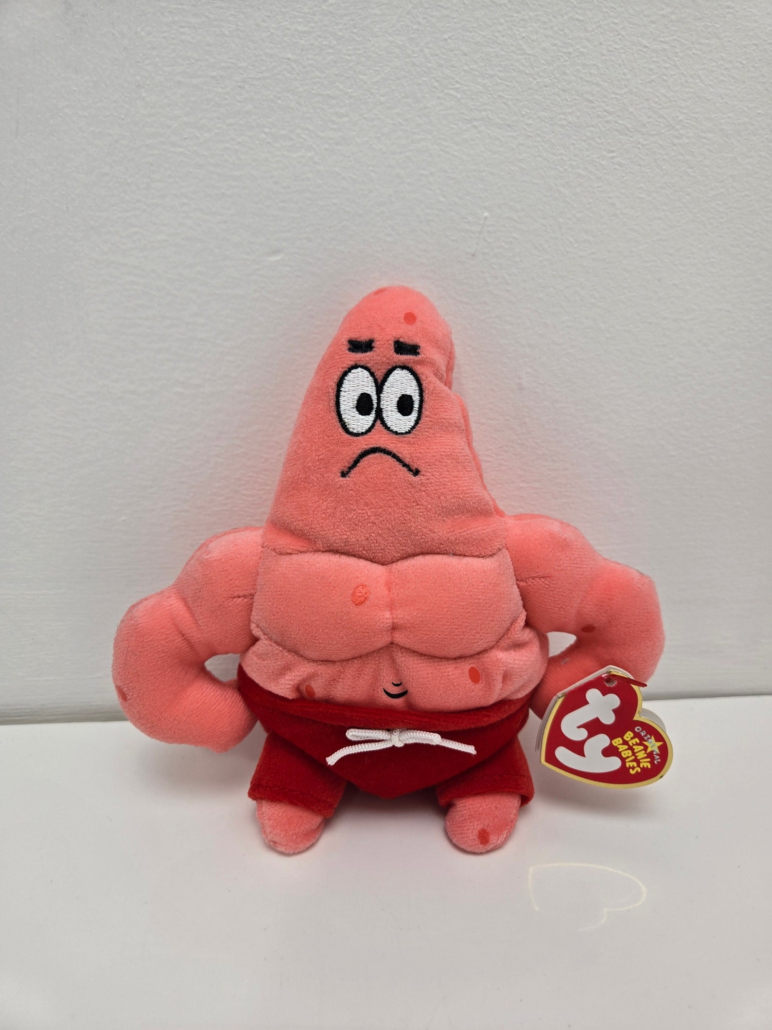 Ty Beanie Baby - MUSCLE MAN Star the Patrick (SpongeBob SquarePants 7 ...