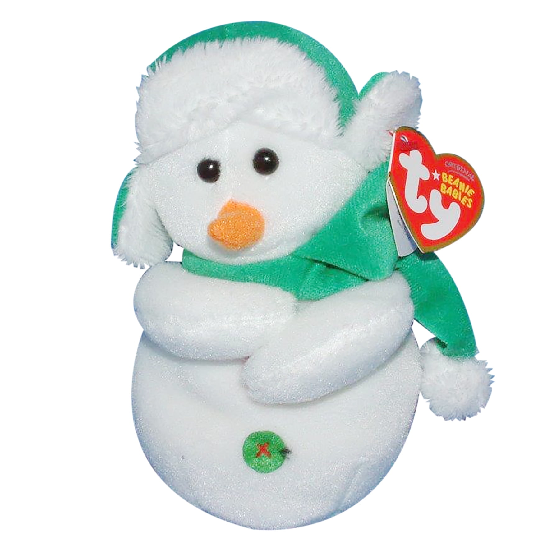 Ty Beanie Baby: Mr. Snow the Snowman | Stuffed Animal | MWMT - Walmart.com