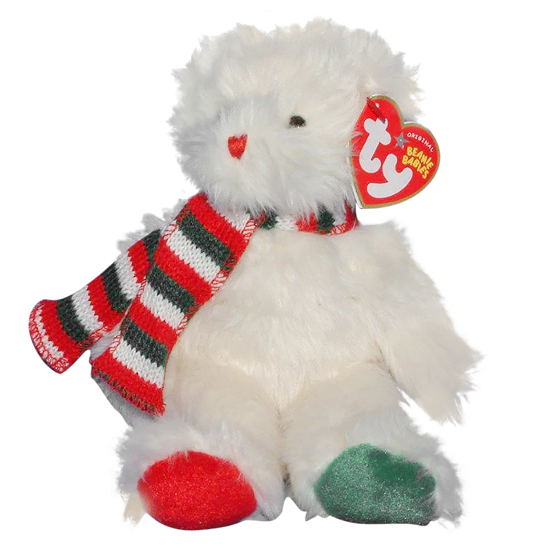 Ty Beanie Baby: Muffler the Bear | Stuffed Animal | MWMT - Walmart.com