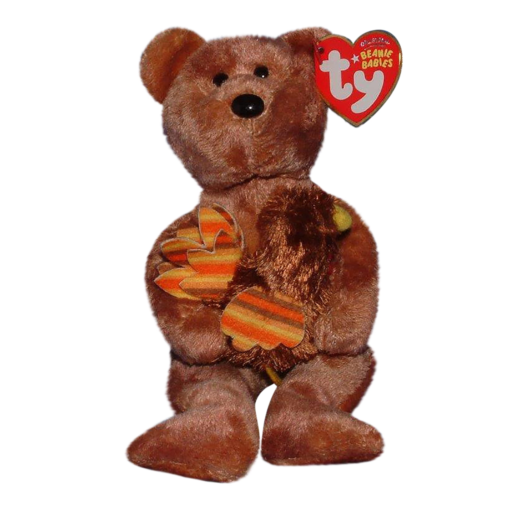 Ty Beanie Baby: Pilgrim the Bear | Stuffed Animal | MWMT's - Walmart.com