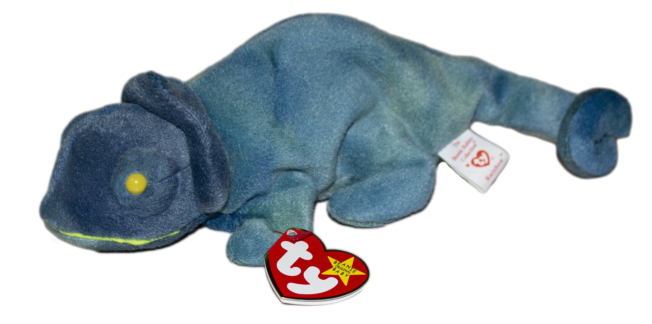 Ty Beanie Baby: Rainbow the Chameleon - Blue, no tongue | Stuffed ...