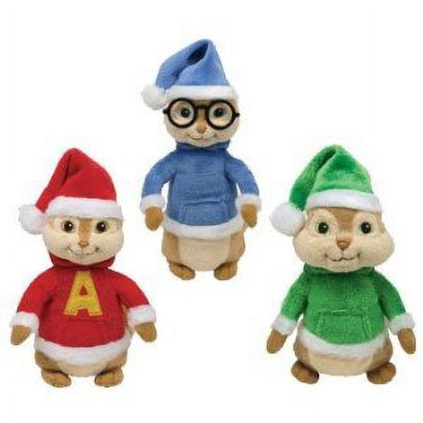 Ty Beanie Baby - SET of 3 ALVIN, SIMON & THEODORE Christmas Hats ...