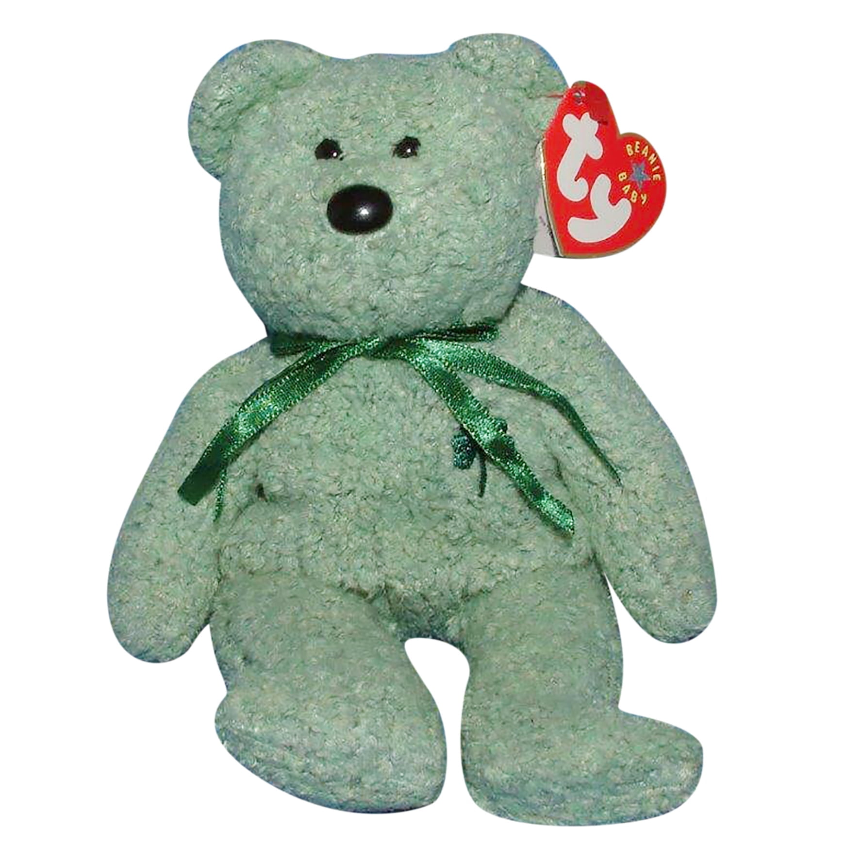 Ty Beanie Baby - SHAMROCK the Bear 8" Plush (BONUS 1 FUN CHOPS & 1 ...