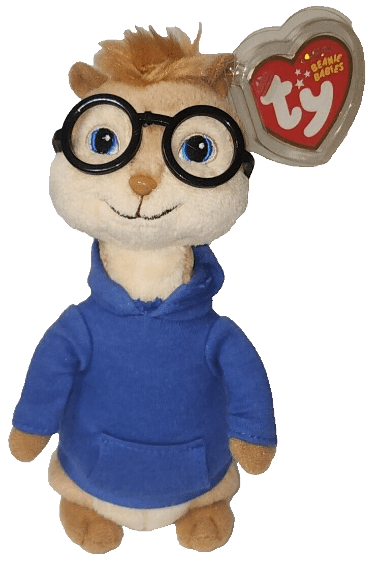 Ty Beanie Baby - SIMON the Chipmunk 7" Plush (Alvin & The Chipmunks ...