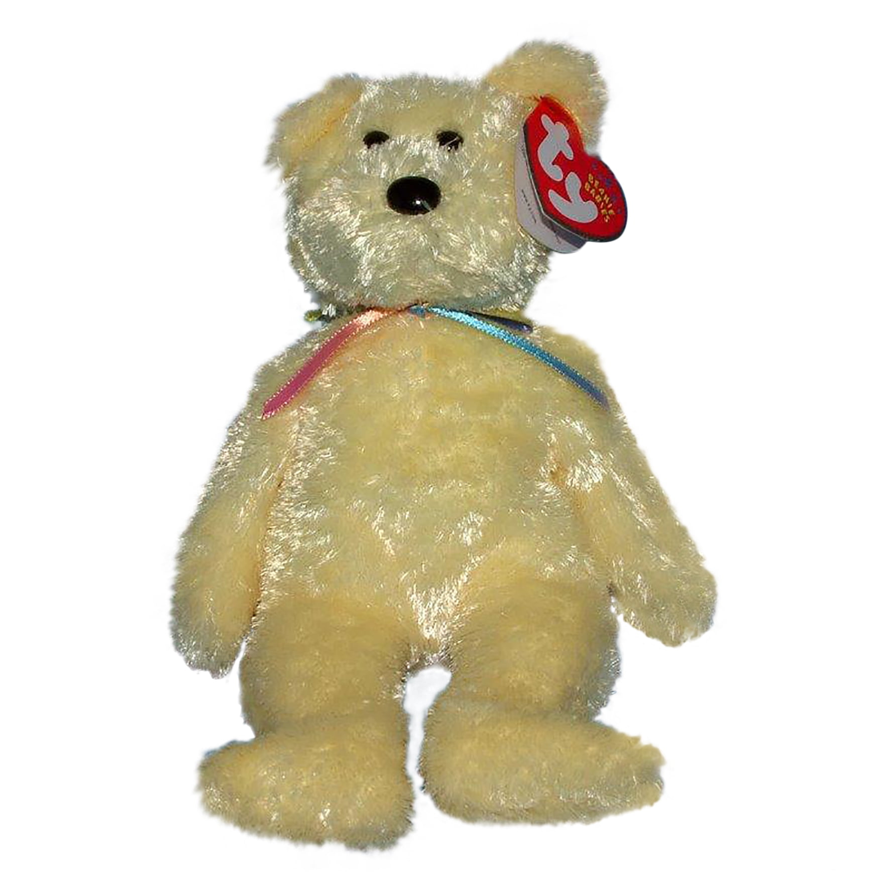 Ty Beanie Baby Teddy Toys: Sherbet the Bear - Yellow Plush | Perfect ...