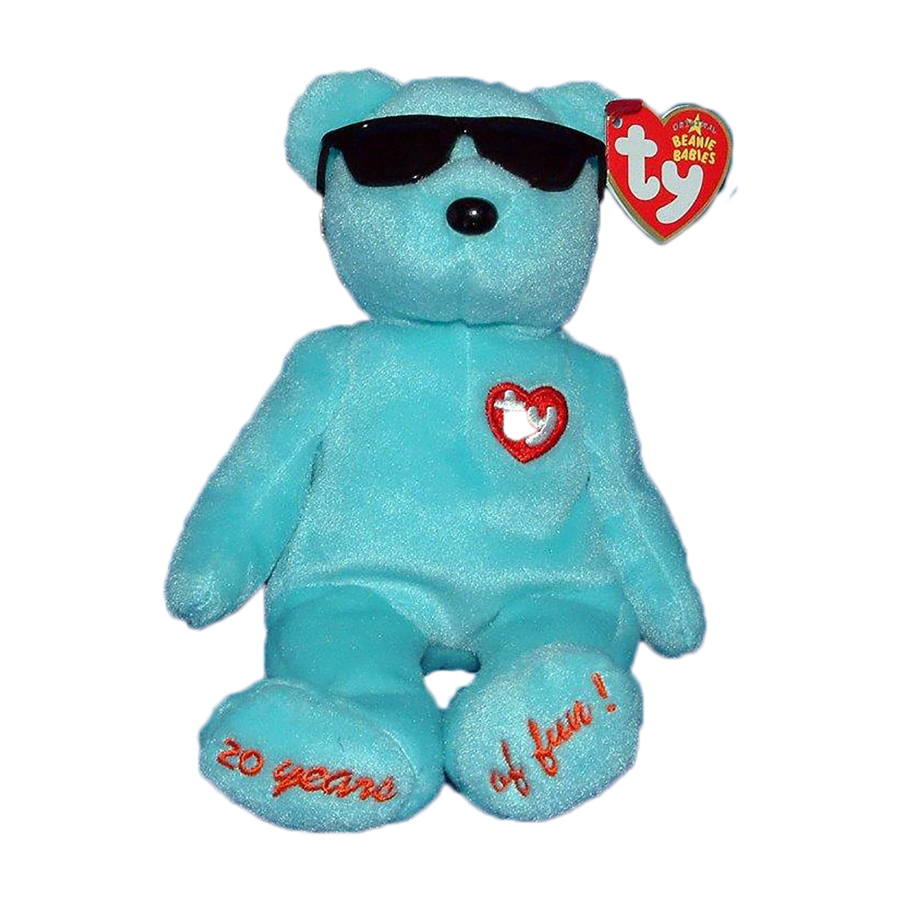 Ty Beanie Baby: Summertime Fun the Bear - New York - Aqua | Stuffed ...