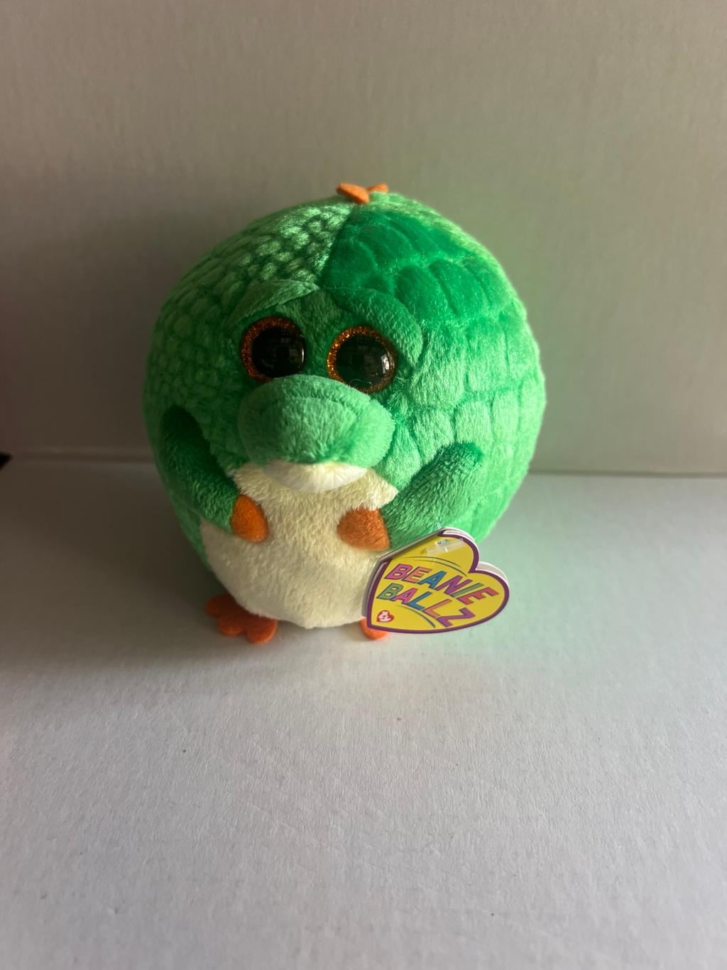Ty Beanie Ballz Bayou The Green Alligator Ball 5" Plush Stuffed Toy New ...