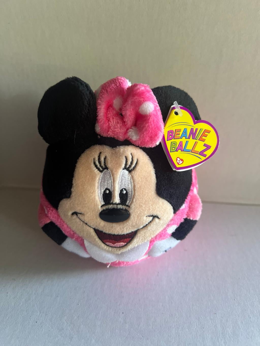 Ty Beanie Ballz Minnie Mouse Disney Plush 5” Stuffed Toy NEW (BONUS 1 ...