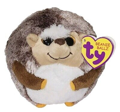 Ty Beanie Ballz - PRICKLES The Hedgehog( 5" Plush)(BONUS 1 RANDOM TY ...