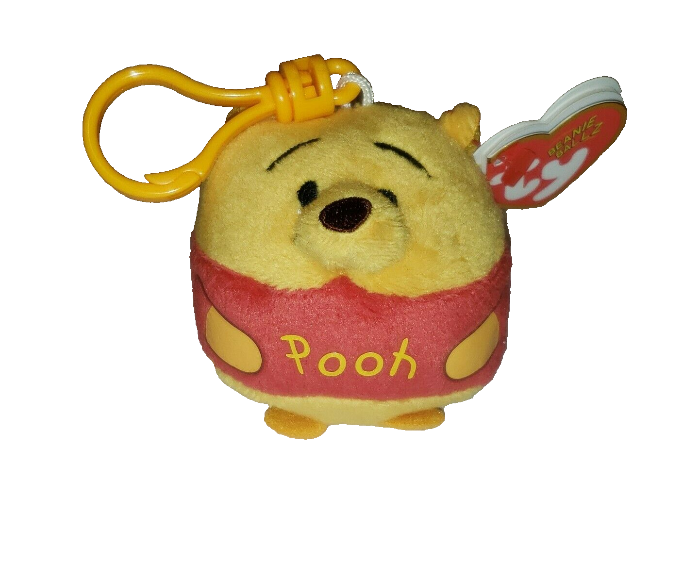 Ty Beanie Ballz - WINNIE the Pooh (Key Clip 2.5") NEW PLUSH (BONUS ONE ...