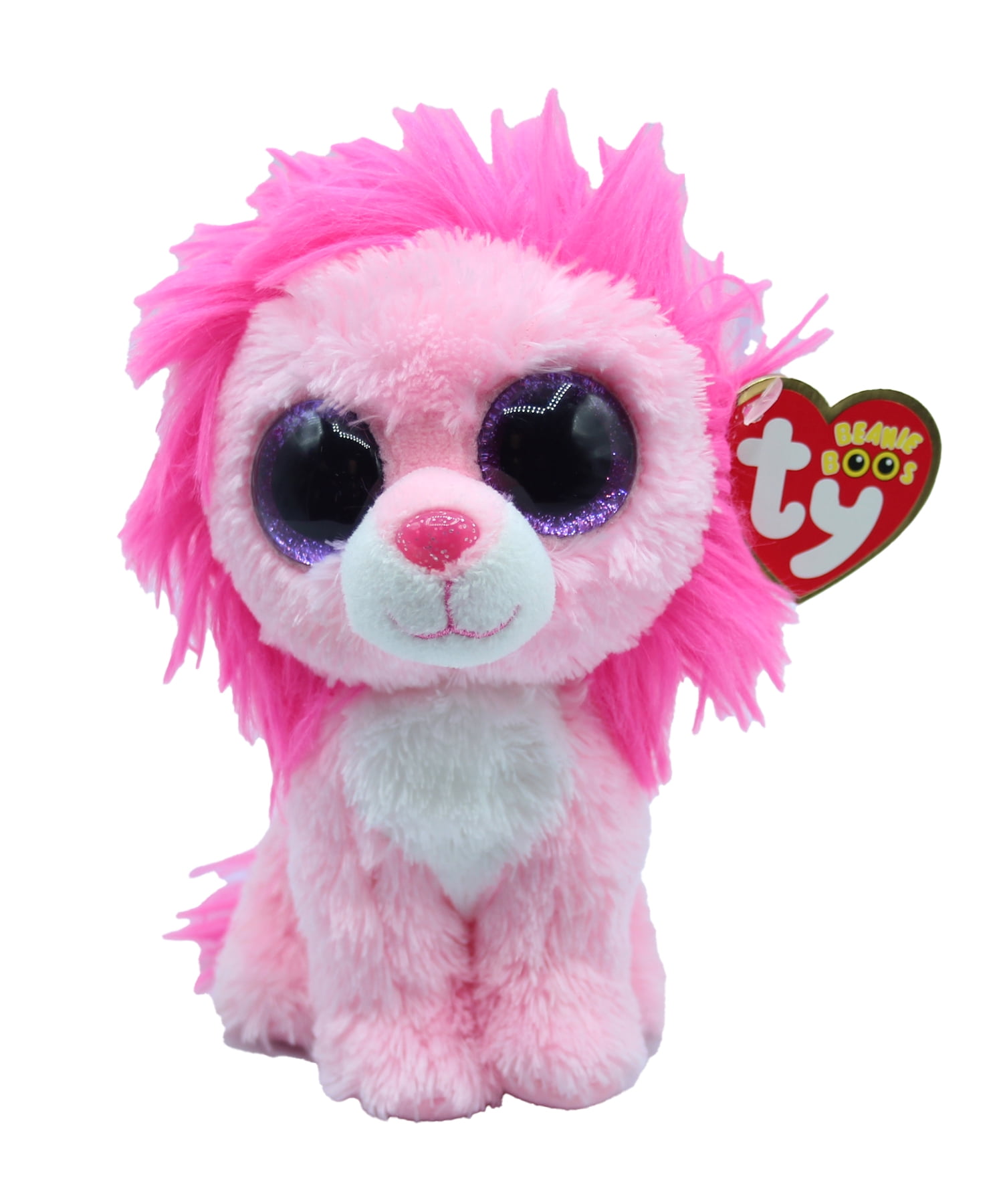 Ty Beanie Boo: Fluffy the Lion - Glitter Eyes, Regular Size - Walmart.com