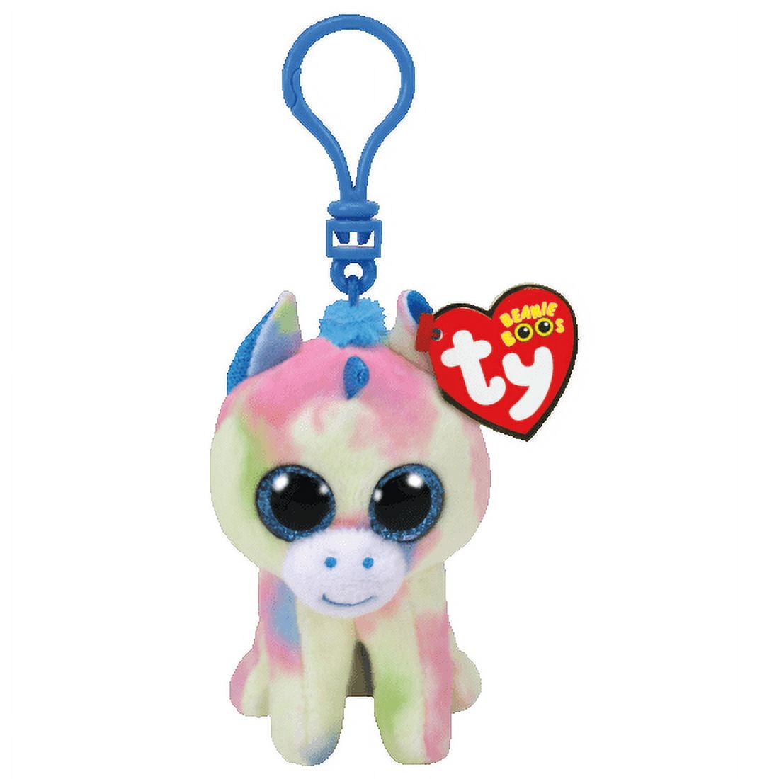 Ty Beanie Boos - BLITZ the Unicorn (Plastic Key Clip) (3" Plush)(BONUS ...