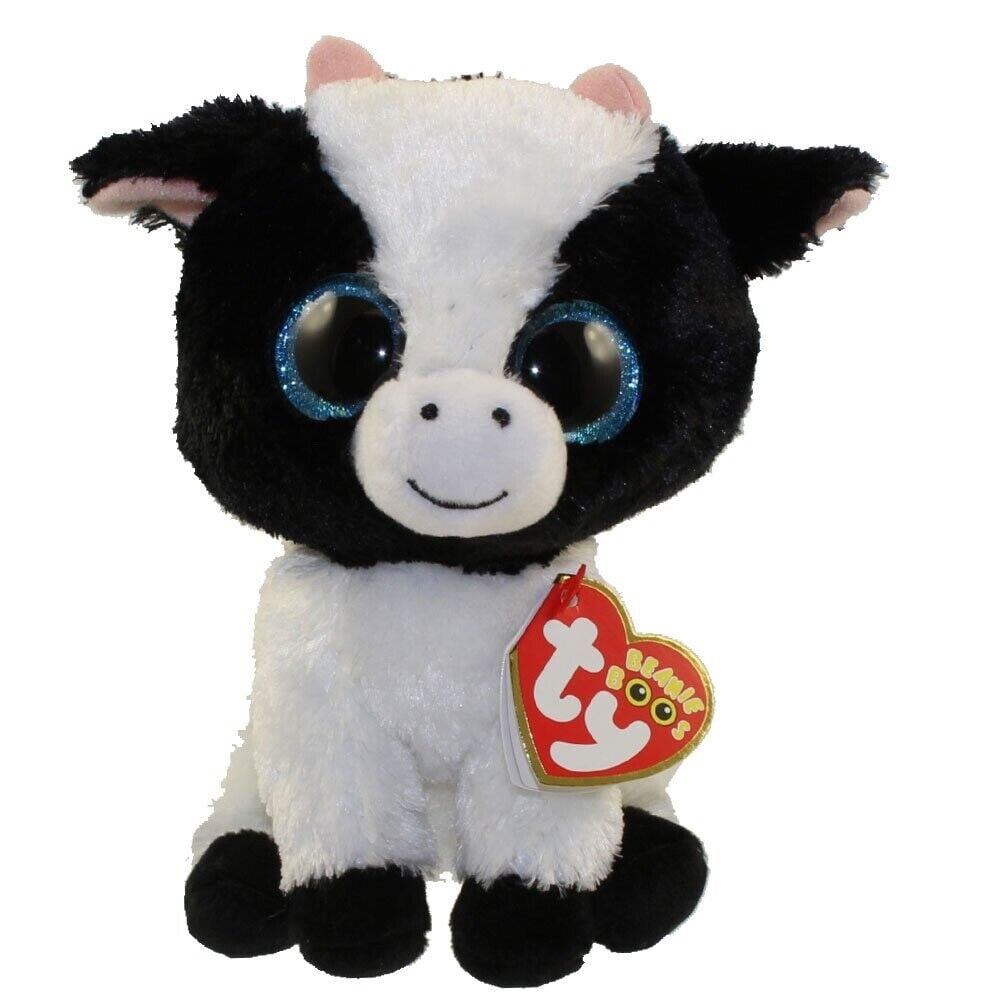 Ty Beanie Boos - BUTTER THE COW( 6" Plush)(BONUS 1 RANDOM TY ERASER ...