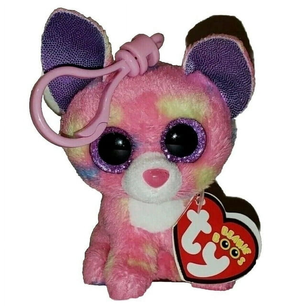 Ty Beanie Boos - CANCUN the Chihuahua Dog Plush (3" Plastic Key Clip ...