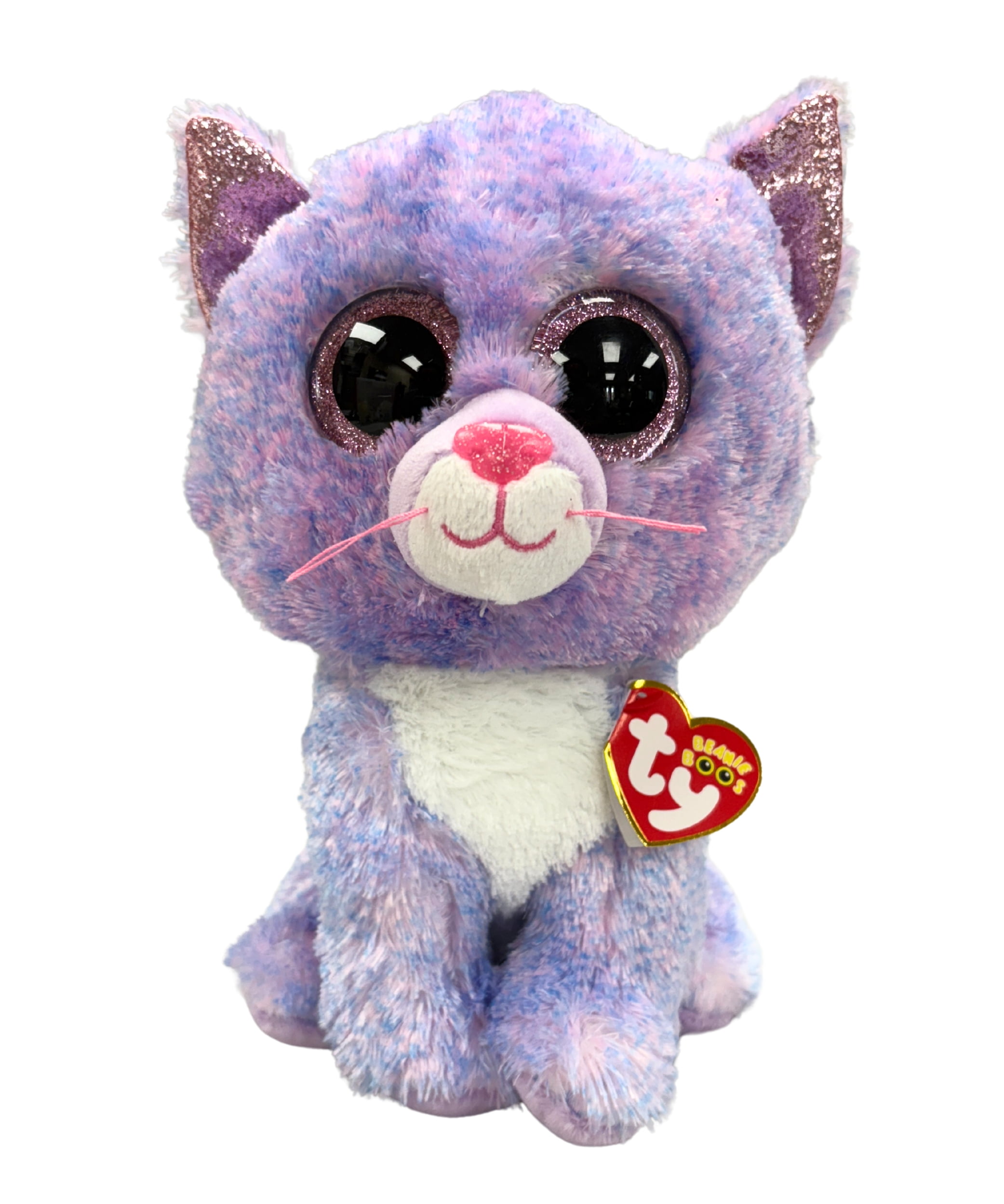 Ty Beanie Boos - Cassidy the Cat – Medium – Glitter Eyes - Stuffed ...