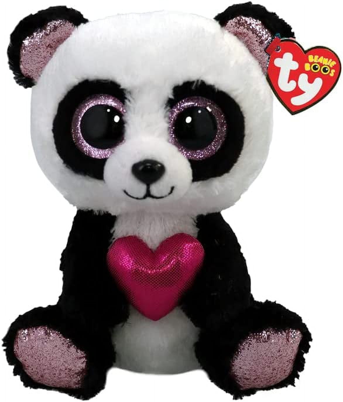 Ty Beanie Boos, Esme Valentine Panda Plush with Heart, 6 Inch Stuffed ...
