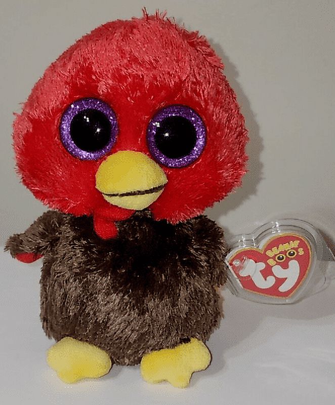 Ty Beanie Boos - Gobbles the Turkey (Glittery Eyes) Regular Size 6 ...