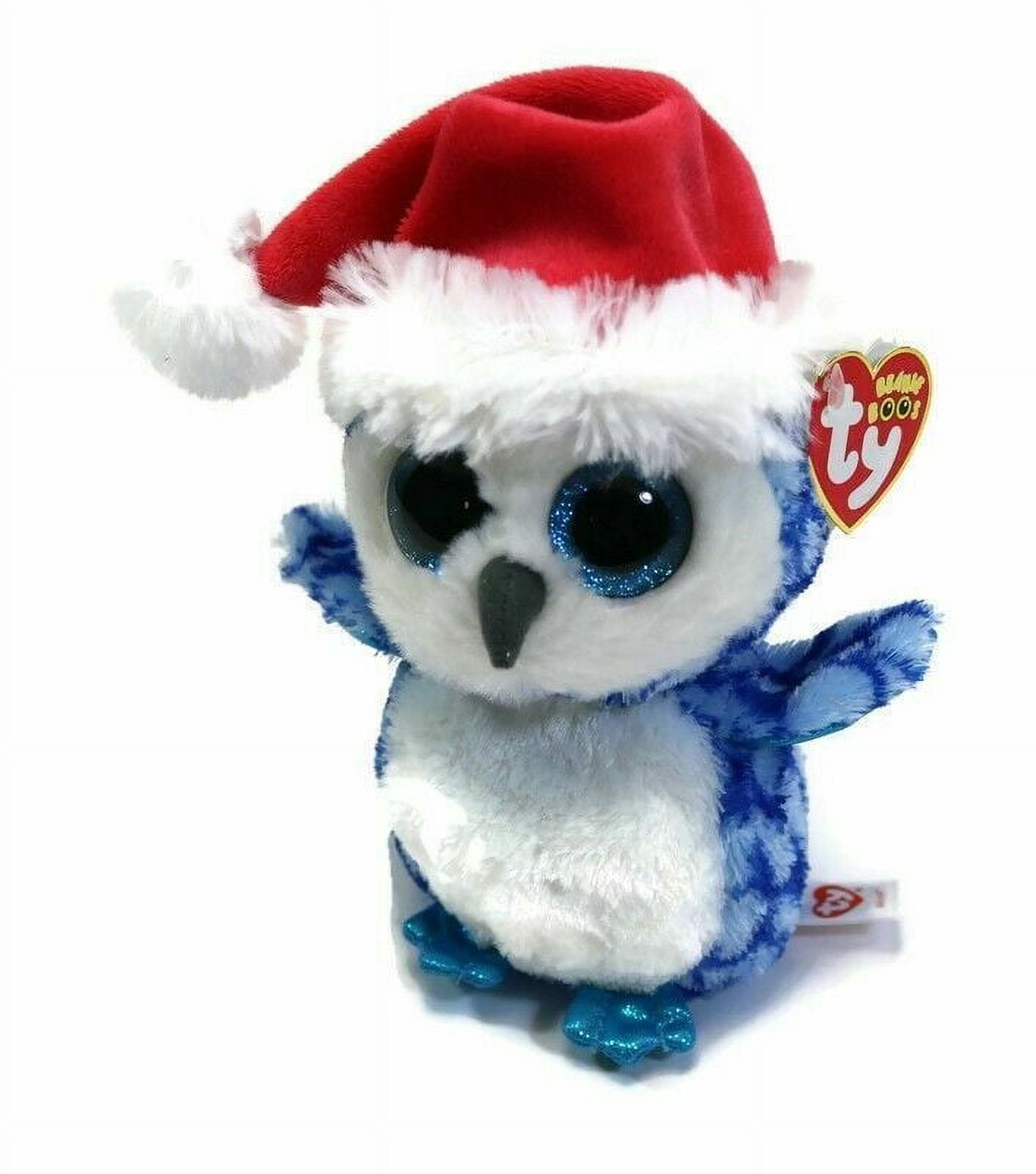 Ty Beanie Boos - ICICLES the Holiday Owl (Christmas w/ Santa Hat 6 ...