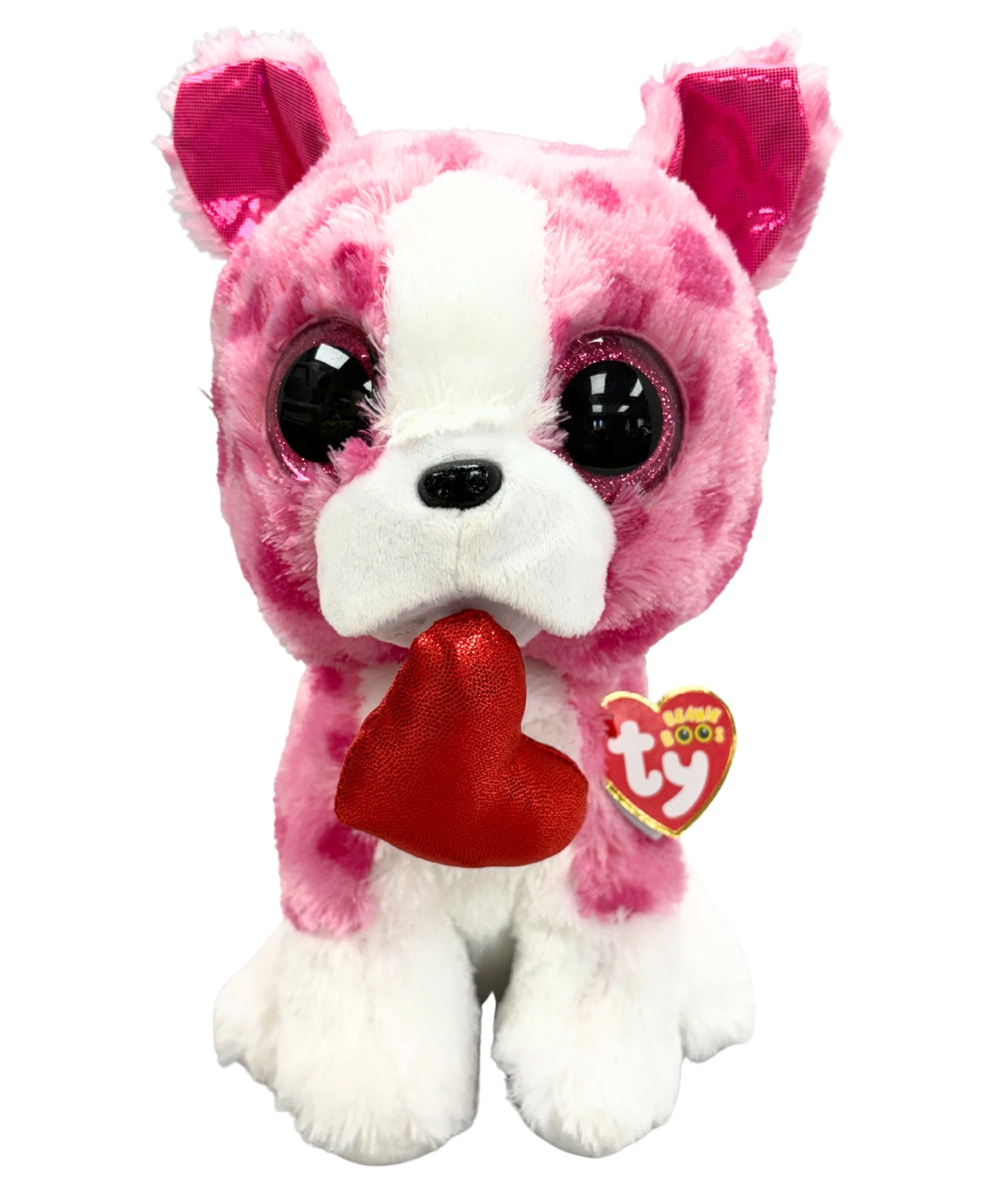 Ty Beanie Boos - Romeo the Dog – Medium – Glitter Eyes – Valentine's ...