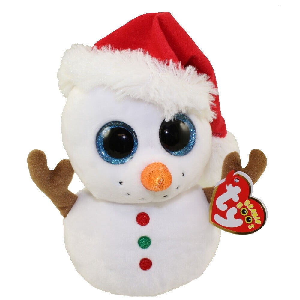 Ty Beanie Boos - SCOOP the Snowman (Glittery Eyes)(Regular Size 6 ...