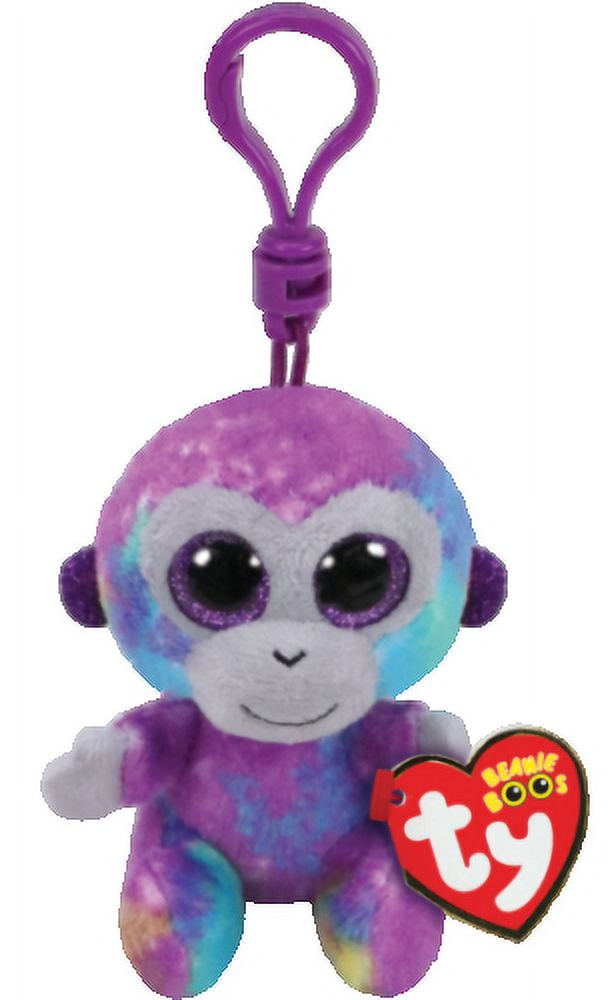Ty Beanie Boos Zuri The Monkey Clip With Glitter Eyes - Walmart.com