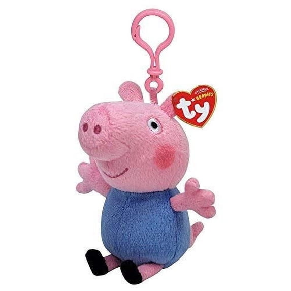 Ty Beanie Baby Plush - Peppa Pig George Keyclip Keychain - Walmart.com