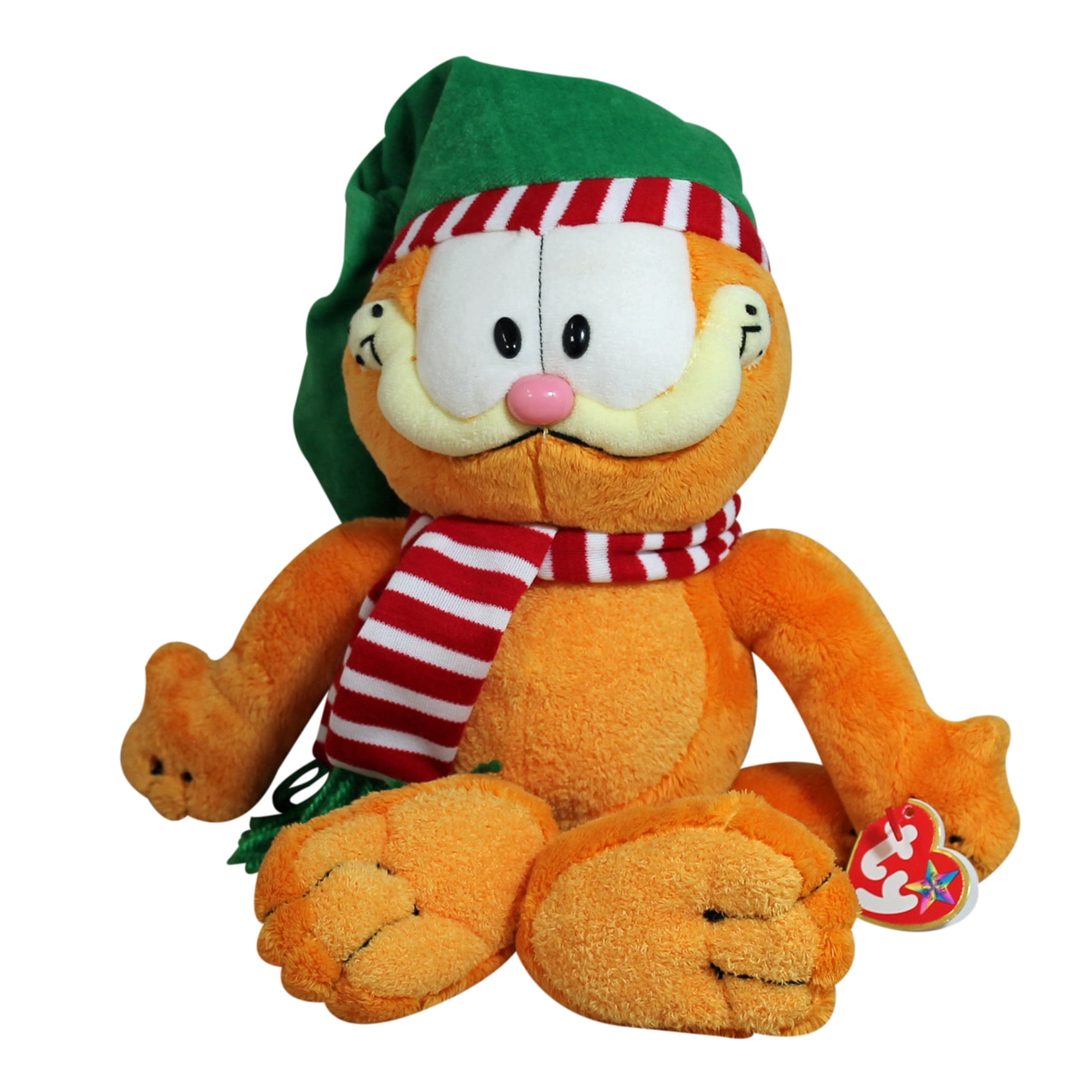 Ty Buddy: Garfield the Holiday Cat | Stuffed Animal | MWMT's - Walmart.com