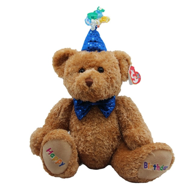 Ty Buddy: Happy Birthday the Bear | Stuffed Animal | MWMT's - Walmart.com