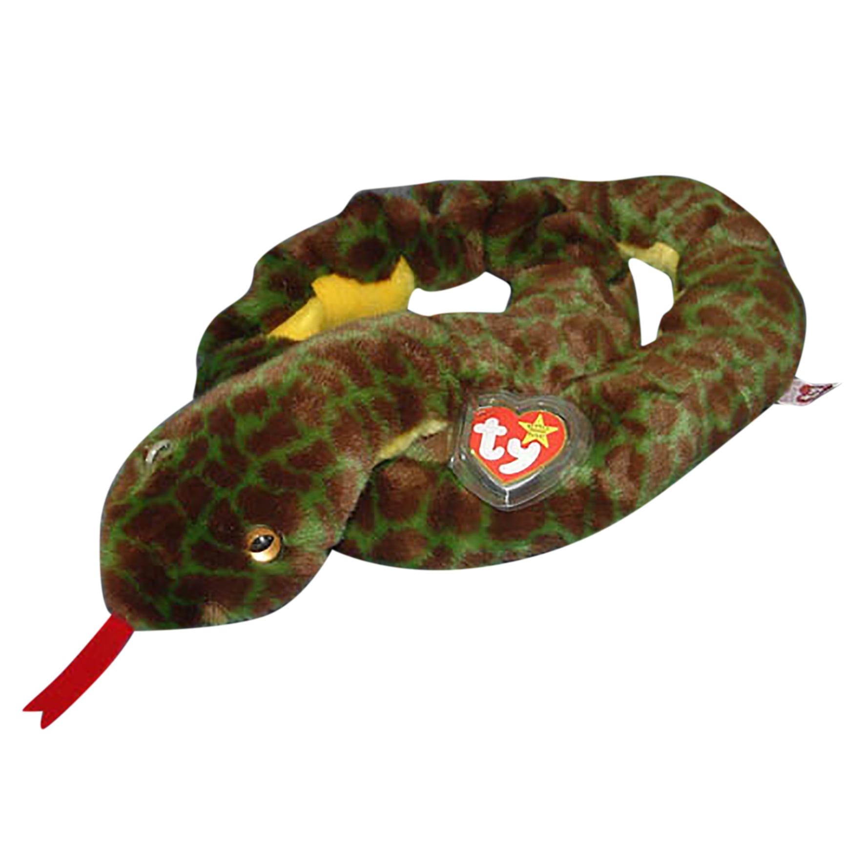 Ty Buddy Plush Beanie Baby: Slither the Snake Stuffed Animal for Kids ...