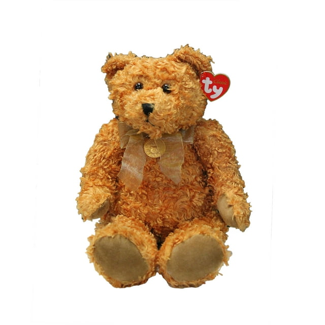 Ty Classics: Teddybearsary the Brown Bear | Stuffed Animal | MWMT - Walmart.com