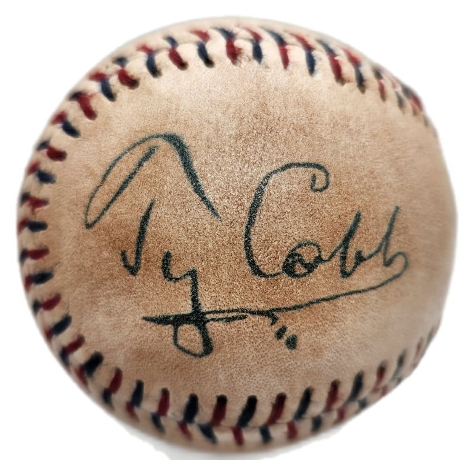 Ty Cobb Replica Autographed 1910s Style Baseball. Licensed Reproduction ...